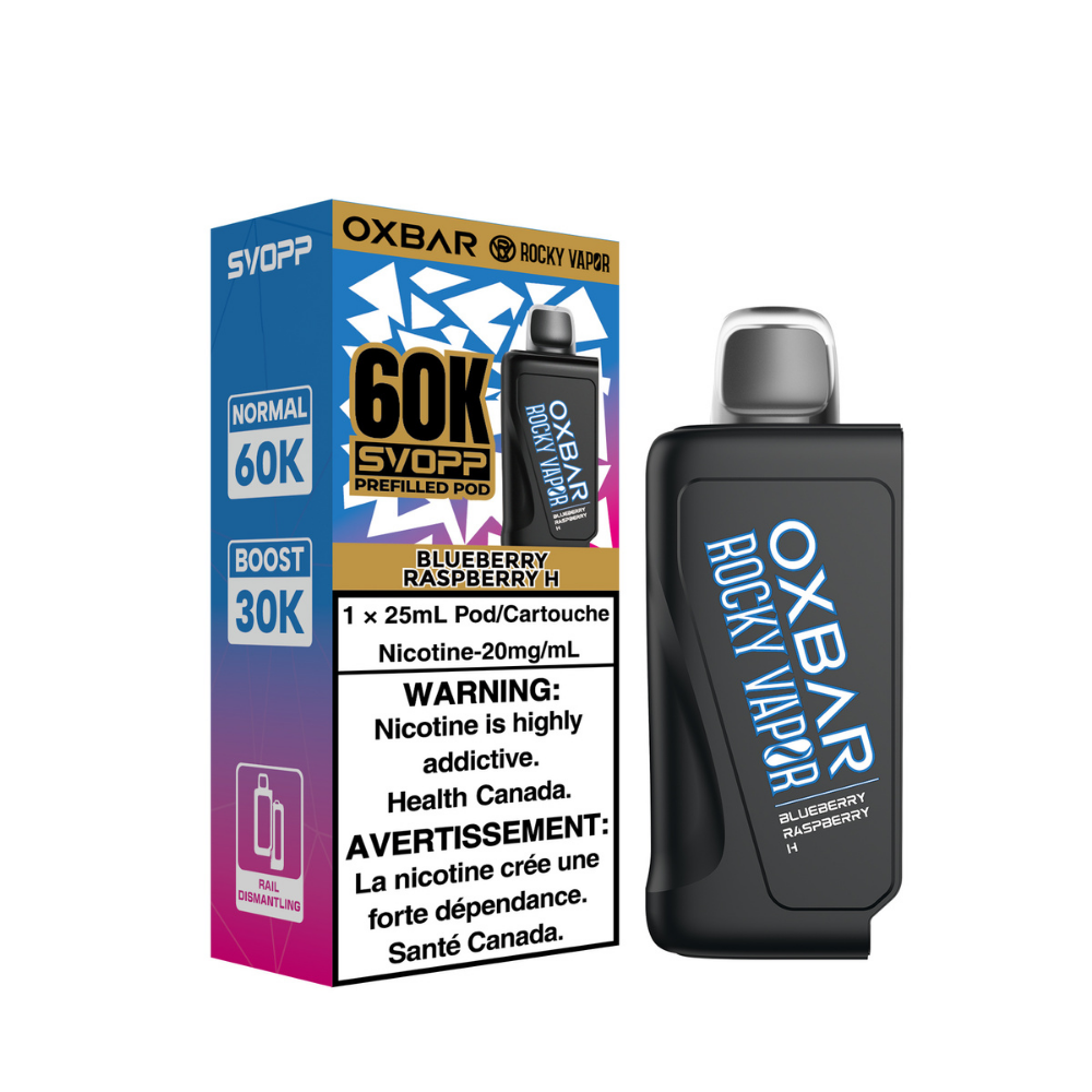 Rocky Vapor Svopp 60K Pod - Blueberry Raspberry H — Vape Villa
