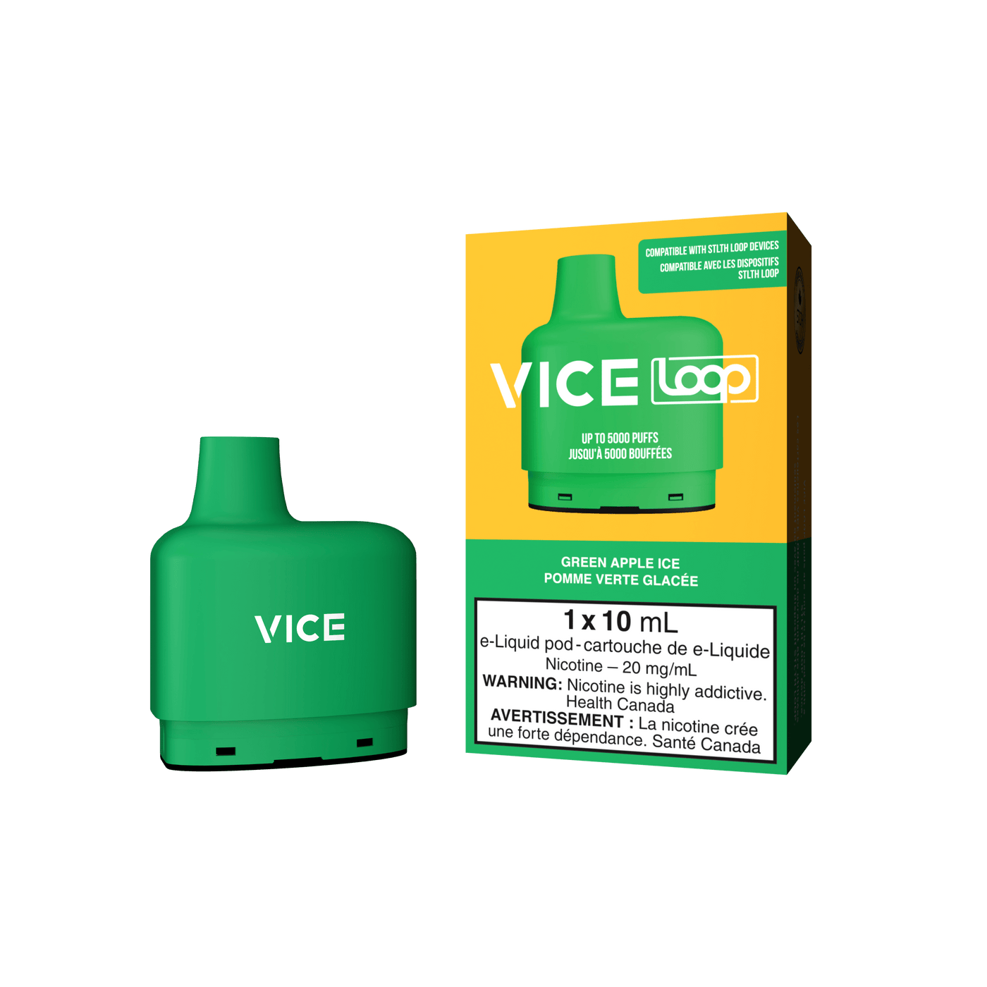Vice Loop 6K Pod - Green Apple Ice — Vape Villa